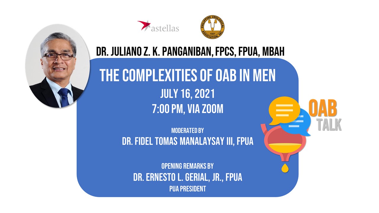 The Complexities Of OAB In Men | Philippine Urological Association (PUA)